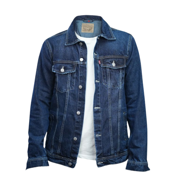 Deep Blue Denim Jacket | Trendy Export Denim